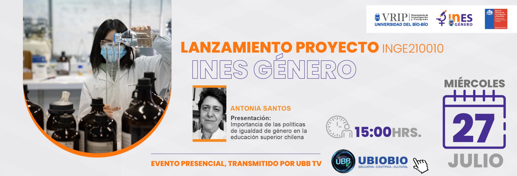 Lanzamiento Proyecto CD-InES Género – VRIP